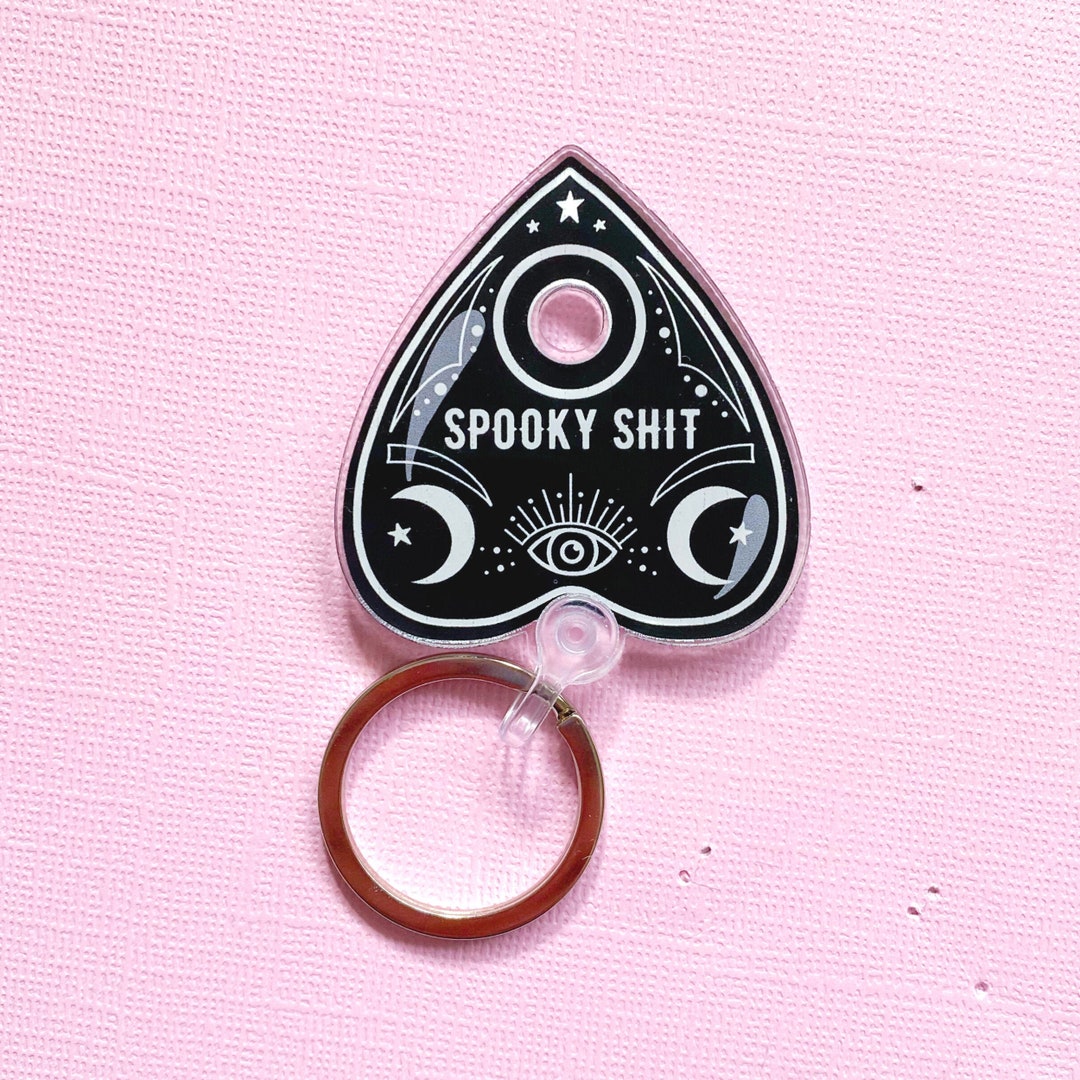 Spooky Shit Planchette Acrylic Keychain // Witch Witchy Ouija Board ...