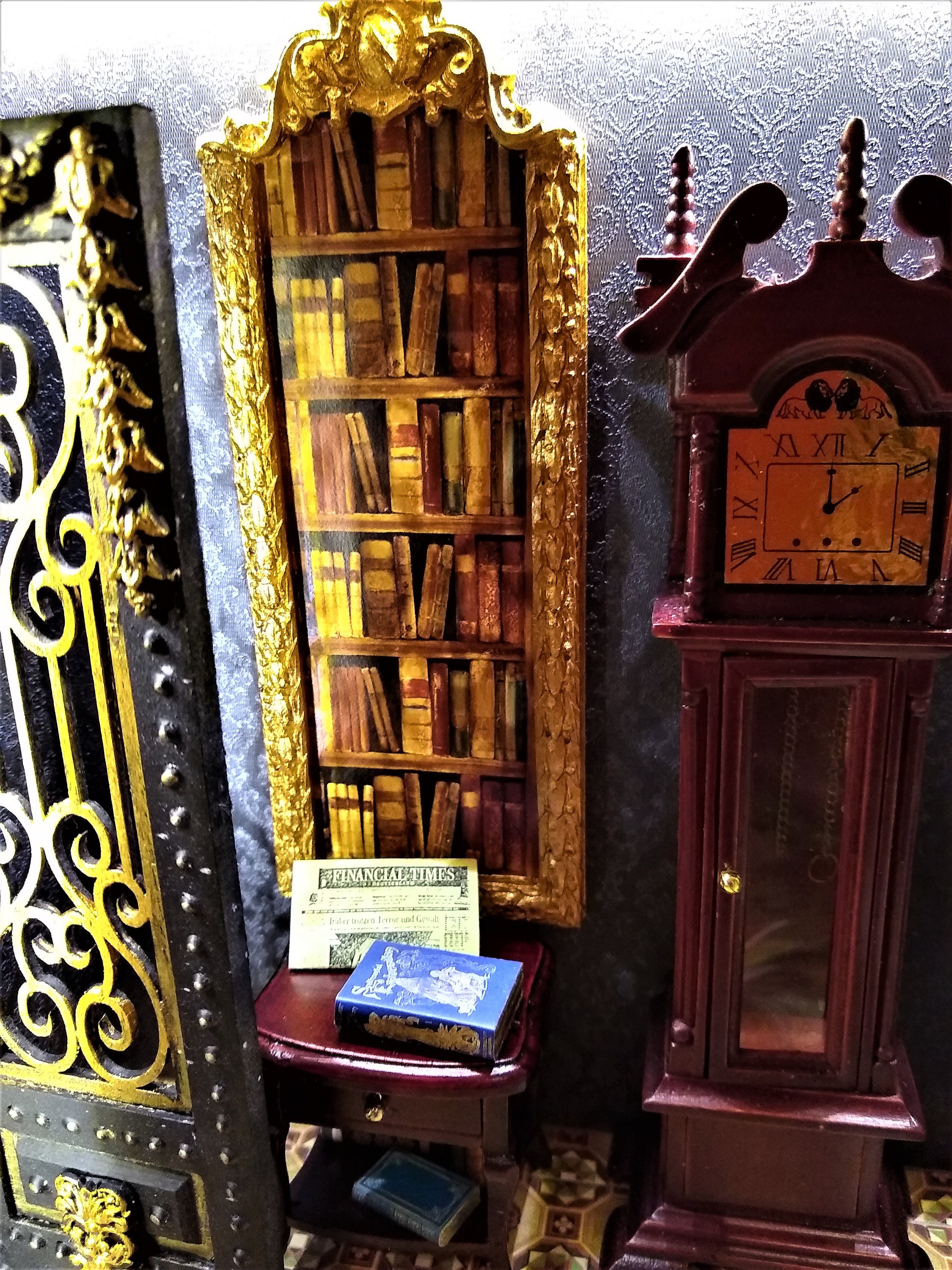 Book Nook, Bookshelf Insert, Diorama Tired of Reading, Mini Wonder ...