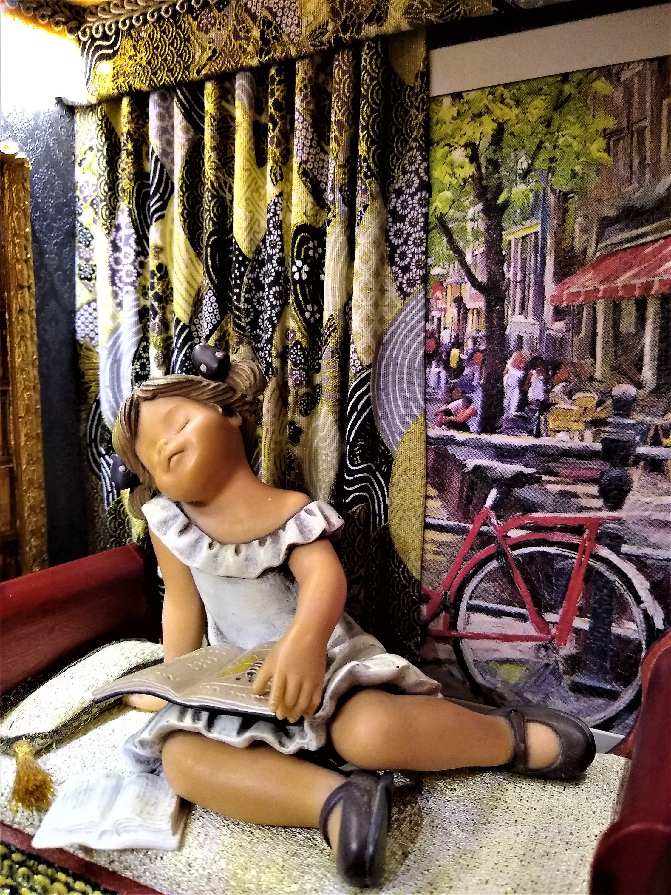 Book Nook, Bookshelf Insert, Diorama Tired of Reading, Mini Wonder ...