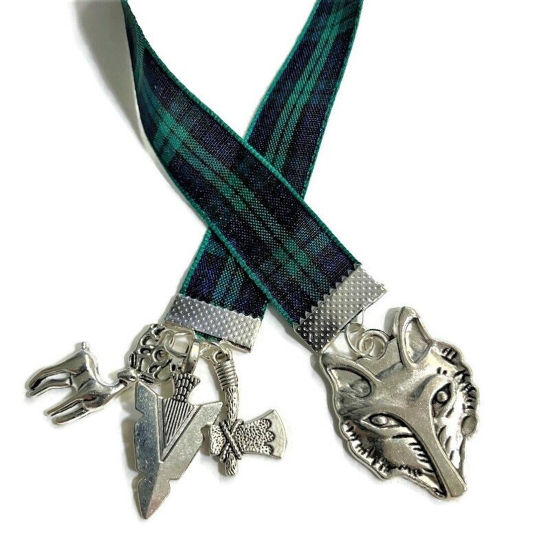 OUTLANDER BOOKMARK- Drums of Autumn- Handmade, Gift Wrapped, Wolf ...