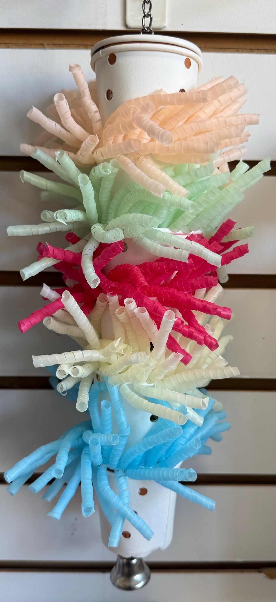 Cascade - Hand-made Parrot Toy - Shreddable Fun Pet Birds Will Love to ...