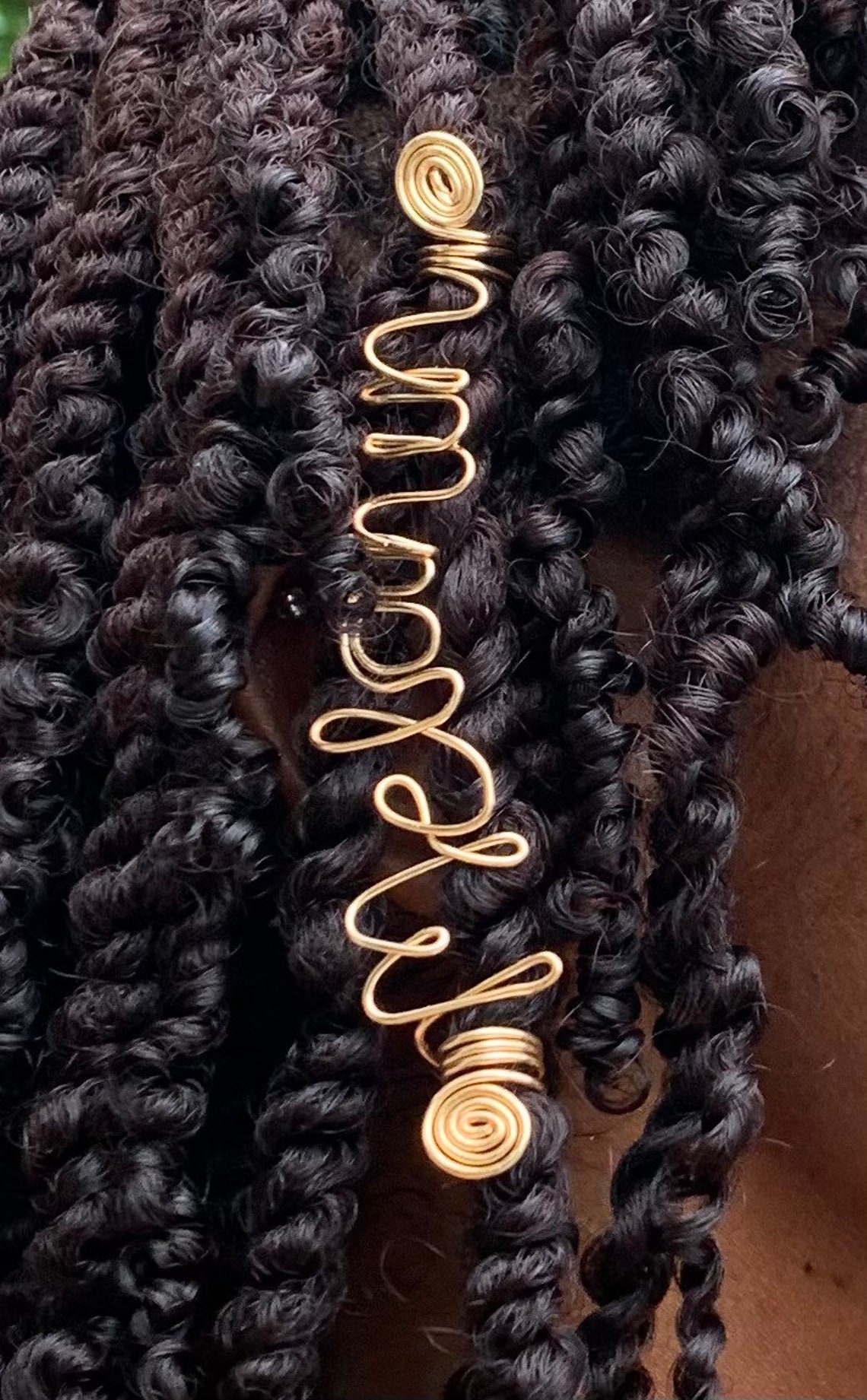 Melanin Loc Jewelry Gold Hair Jewelry for Locs Twists and - Etsy