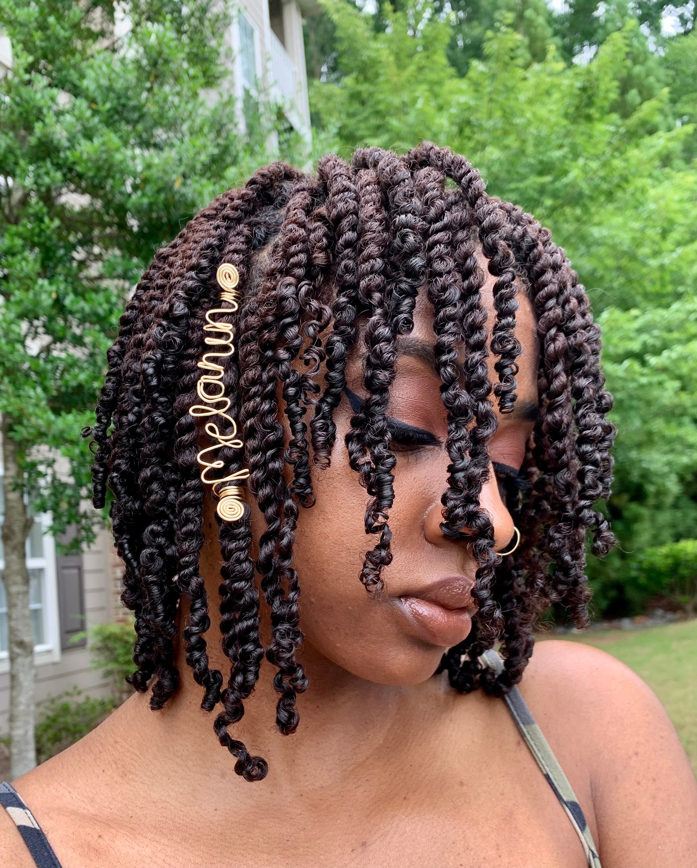 Melanin Loc Jewelry Gold Hair Jewelry for Locs Twists and - Etsy