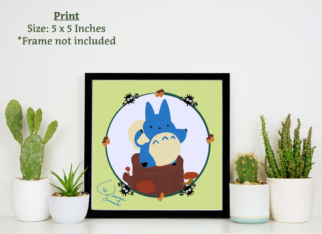 Fluffy Acorn Collector 5 X 5 Inch Print Original - Etsy