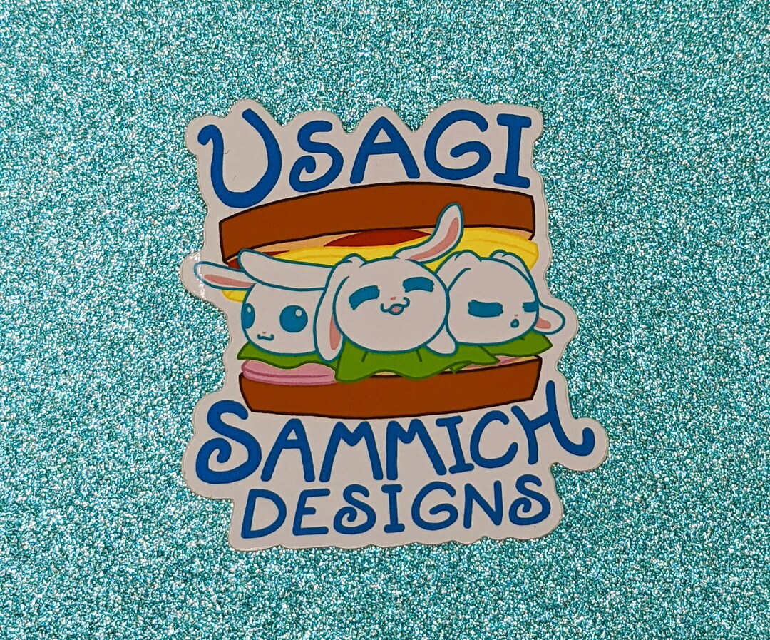 Usagi Sammich Designs Logo Sticker - Etsy