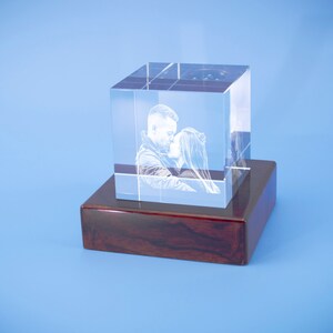 3D Block Crystal, Laser Engraved With Your Custom Photo by Crystal ...