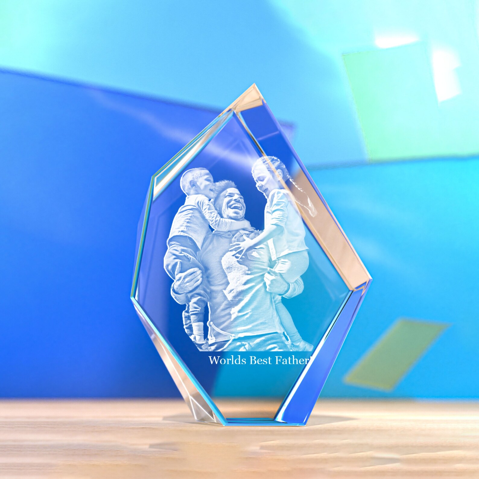 3D Prestige Crystal Laser Engraved With Your Custom Photo by - Etsy