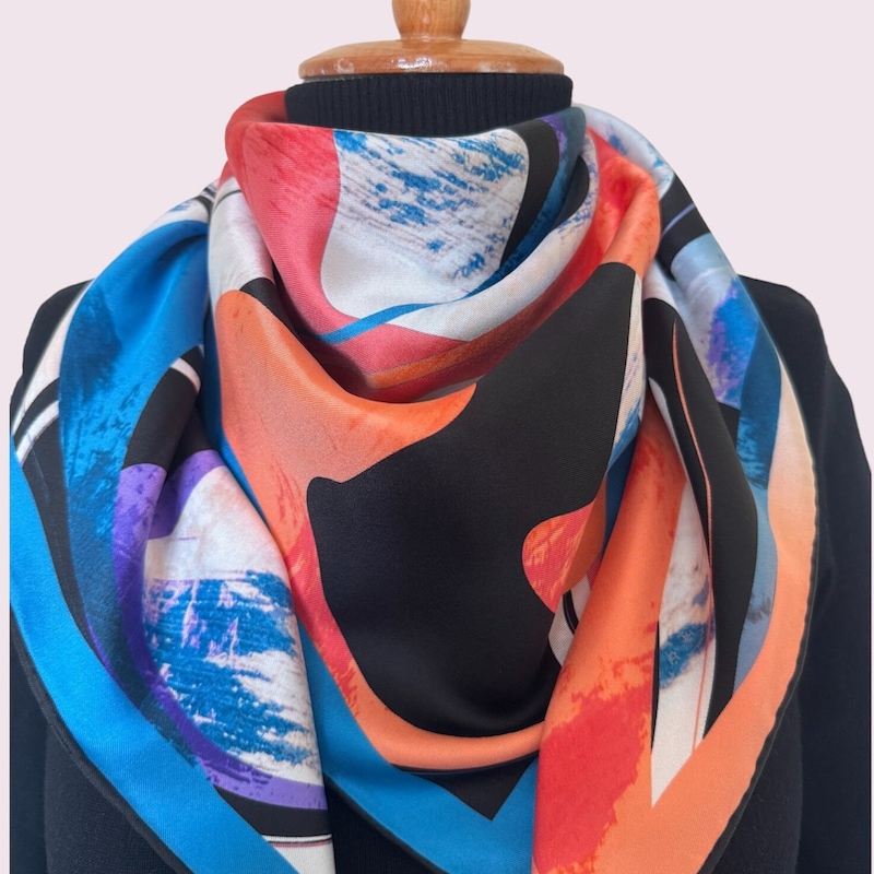Silk Large Square Scarves - Etsy