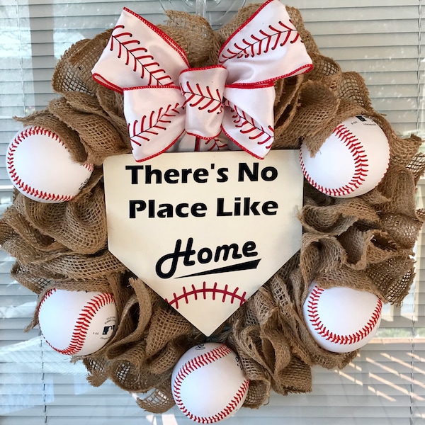 Baseball Wreath - Etsy