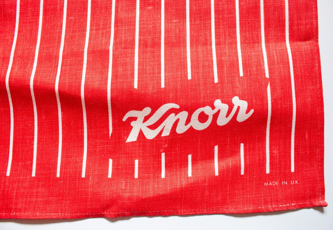 Vintage 'knorr' Irish Linen Advertising Tea Towel, Vintage Advertising ...