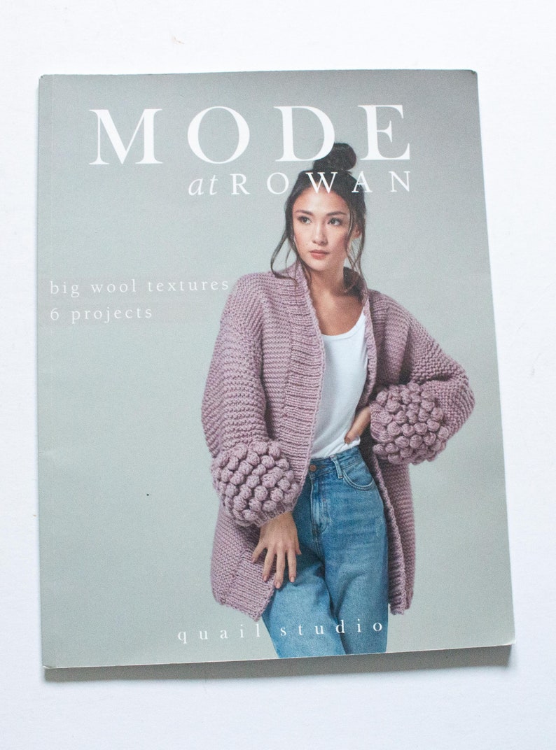 Vintage 'mode at Rowan' Knitting Pattern Book With Six Big Wool ...
