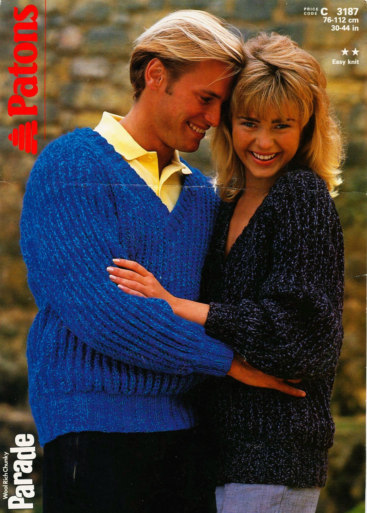 Vintage 'patons Chunky' Knitting Pattern Man and Women's Fashion ...