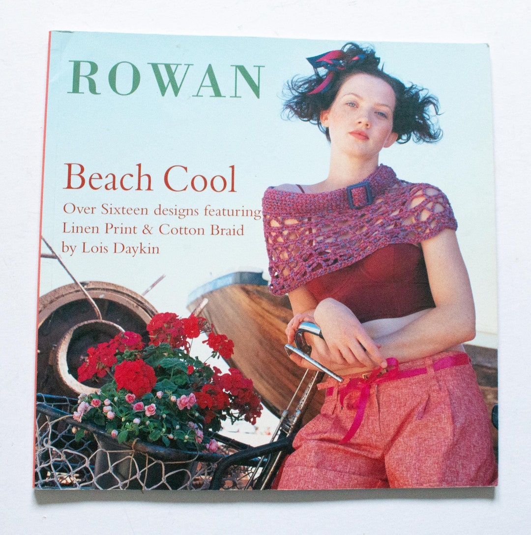 Vintage 'rowan Beach Cool' Knitting Pattern Book With Sixteen Designs ...
