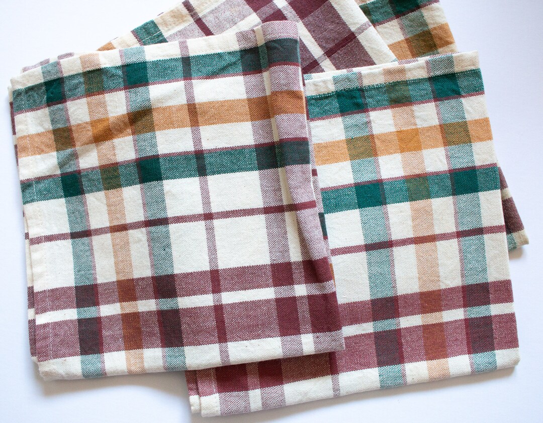 Vintage Checked Napkins (4), Vintage Textiles, Vintage Kitchenalia ...