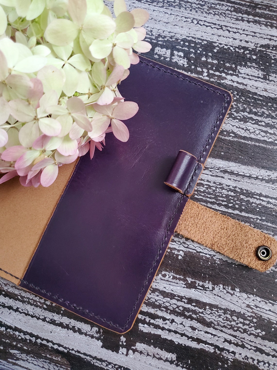 Snap Closure for Leather Cover Leather Snap Planner Cover - Etsy