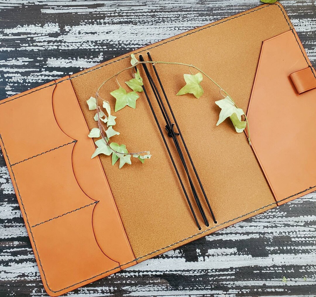 A5 Leather Traveler's Notebook Cover, Executive A5 Leather Cover ...