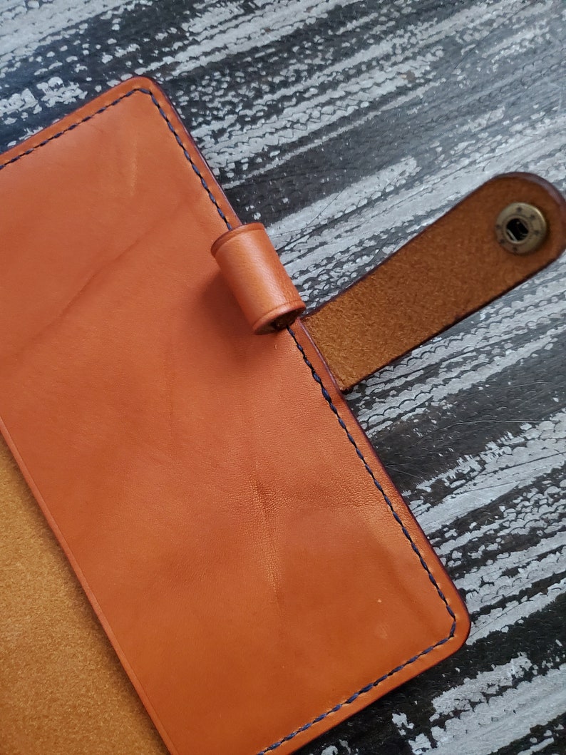 Snap Closure for Leather Cover Leather Snap Planner Cover | Etsy
