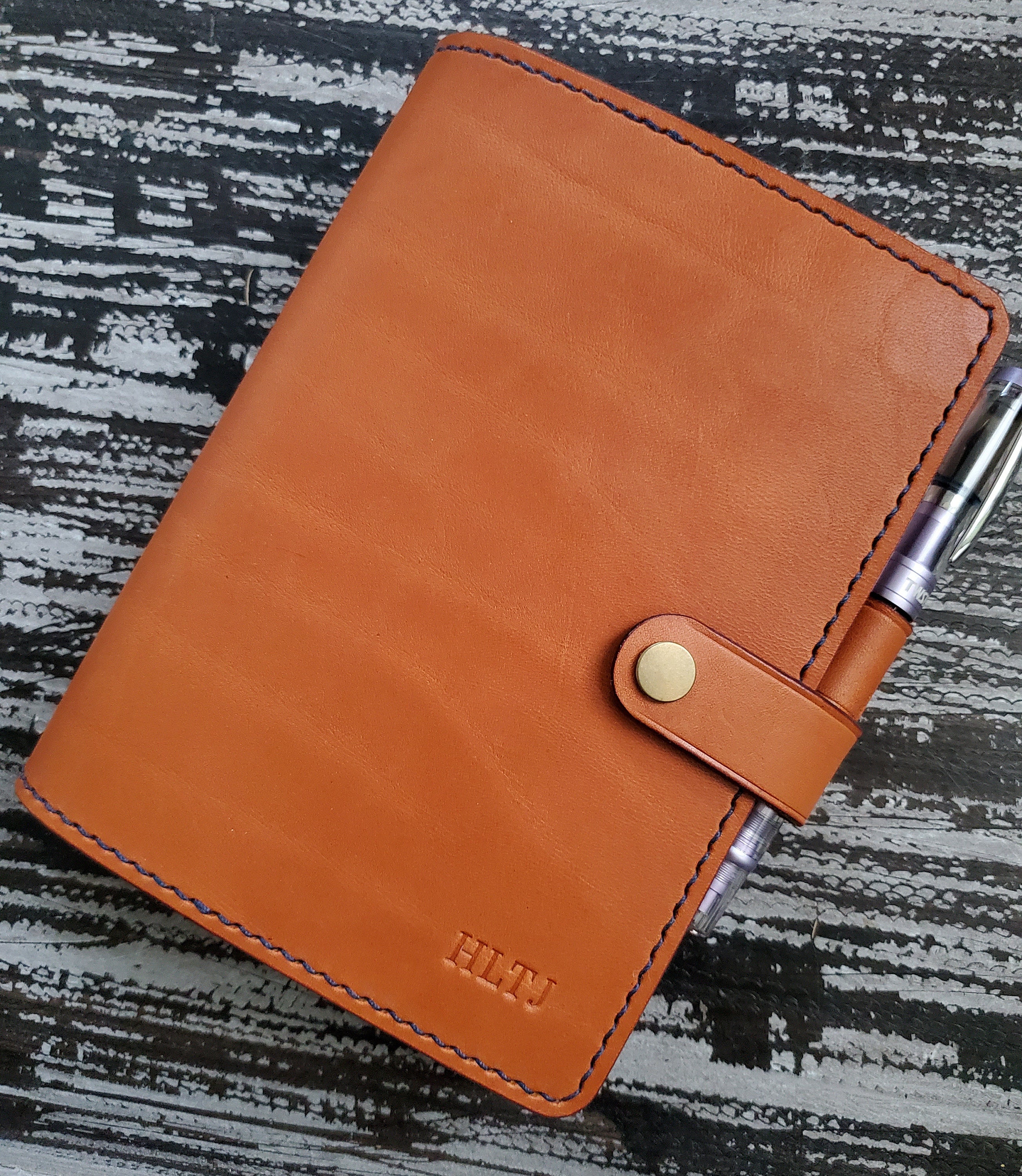 Snap Closure for Leather Cover Leather Snap Planner Cover - Etsy