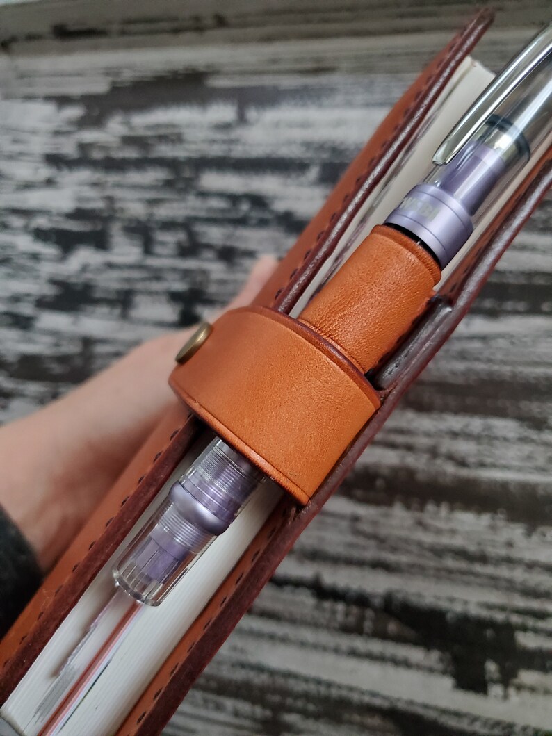 Snap Closure for Leather Cover Leather Snap Planner Cover | Etsy