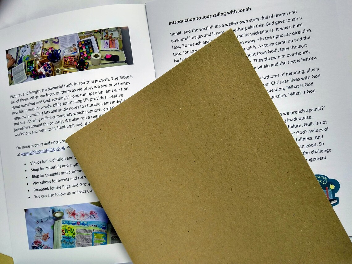Jonah Journalling study booklet and A5 mixed media Journal | Etsy