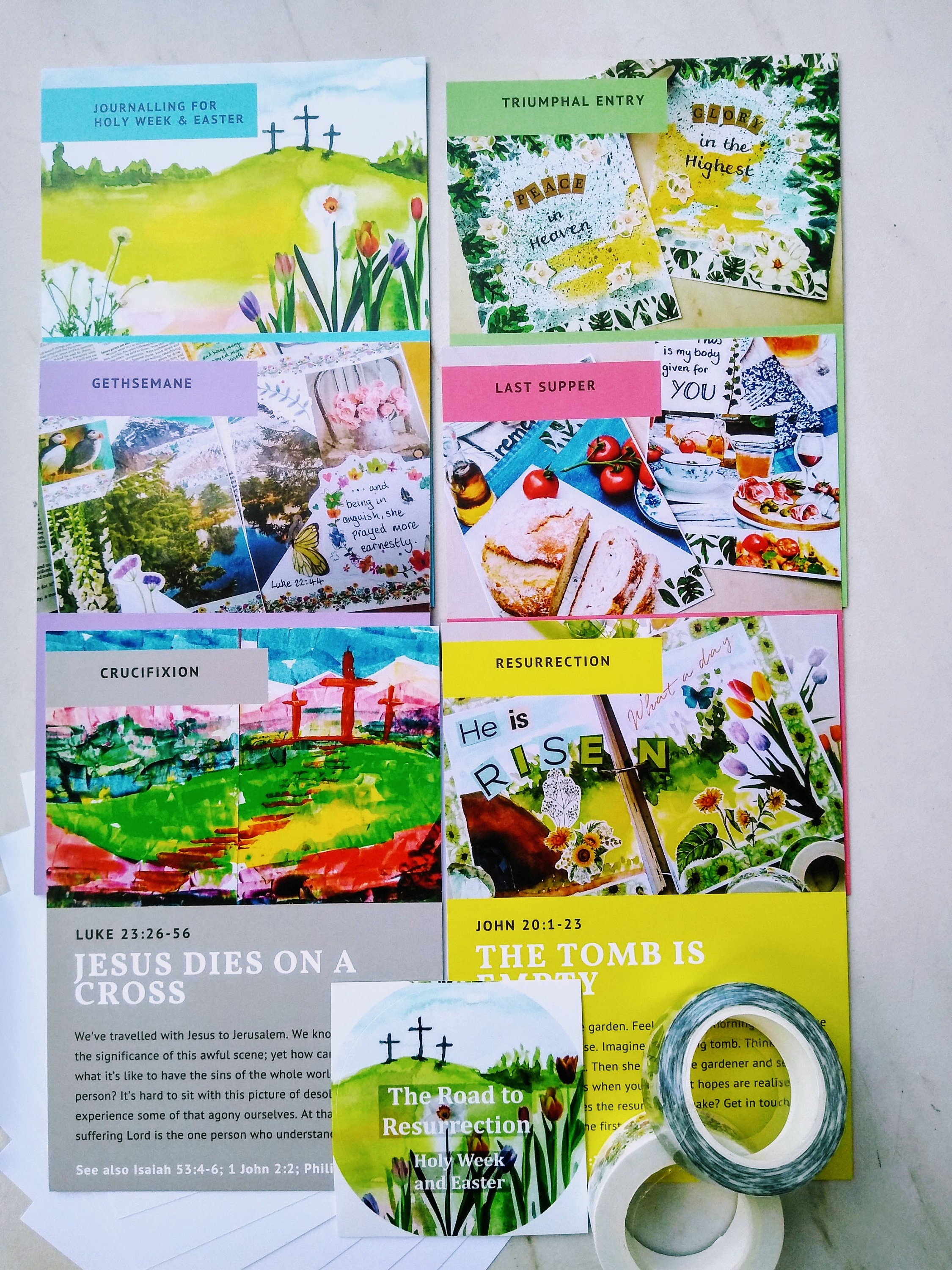 Holy Week and Easter Journalling Kit: the Road to Resurrection - Etsy UK