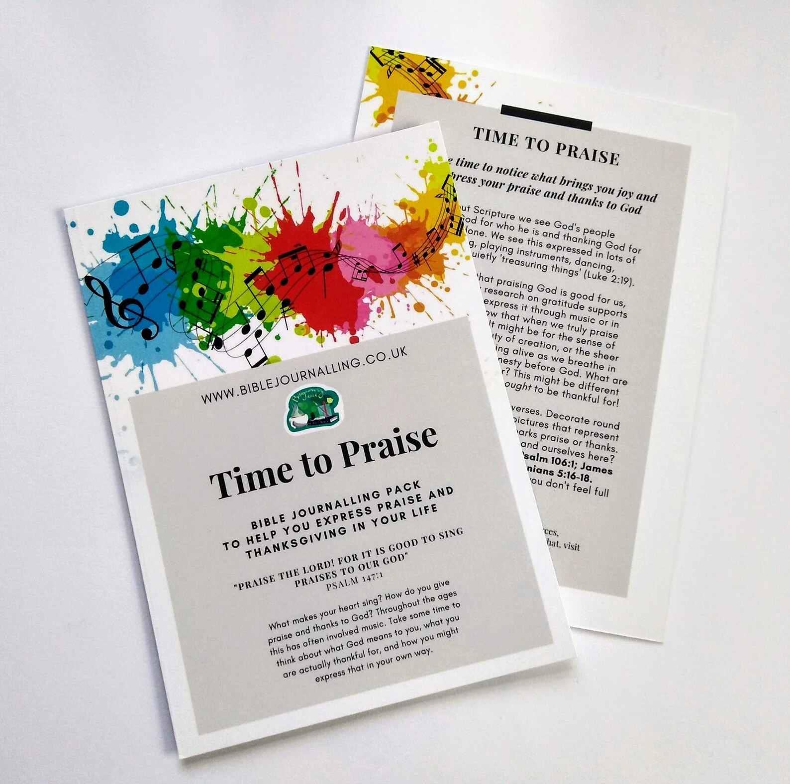 Time to Praise Postcard Digital Download Bible Journaling - Etsy