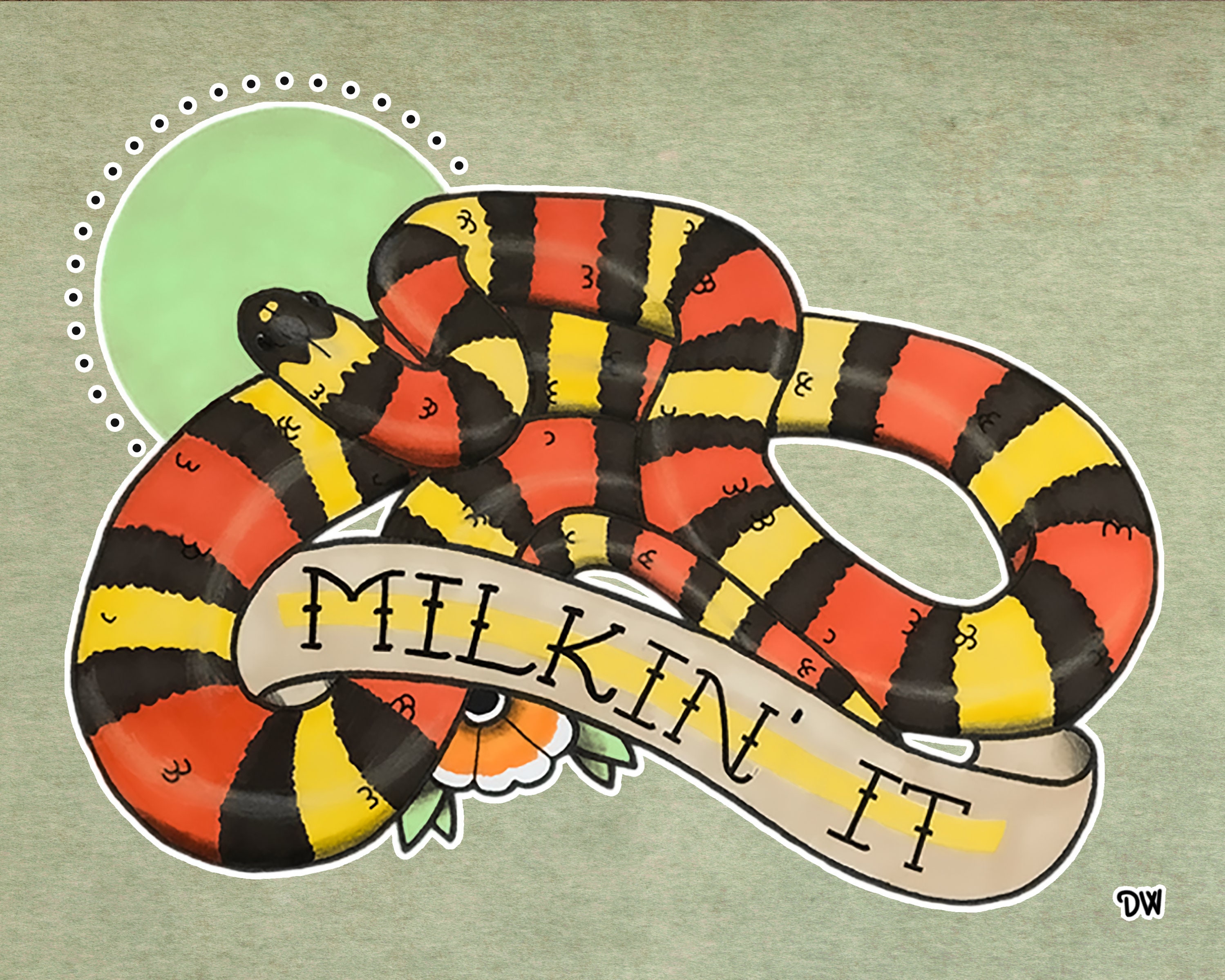 Milk Snake art | Etsy