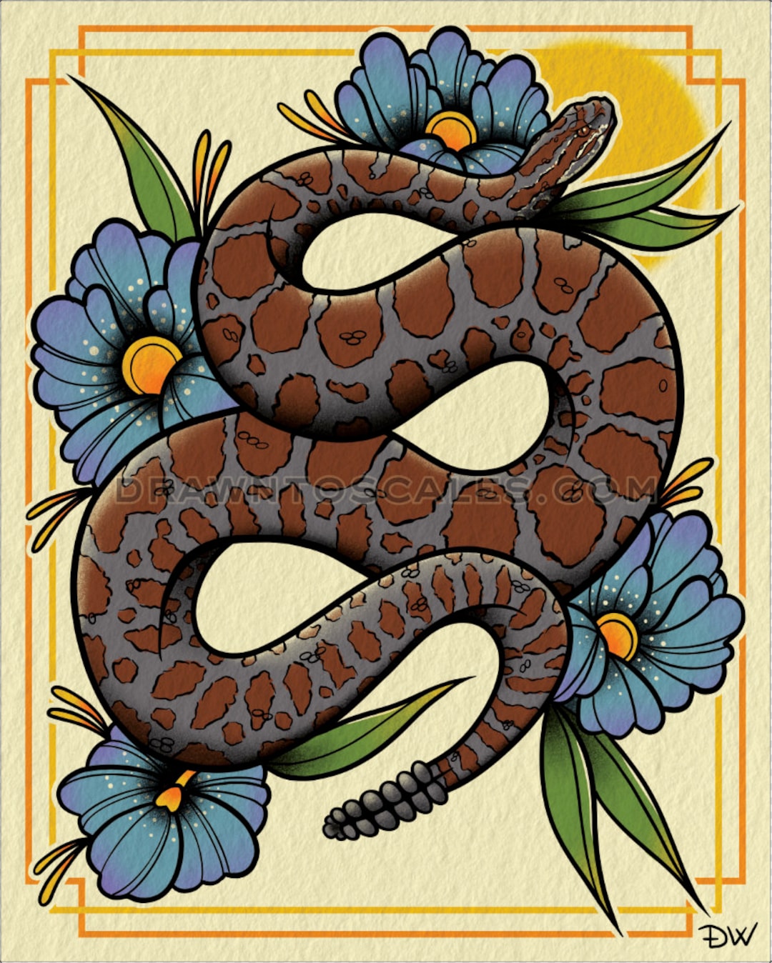 Massasauga Rattlesnake (8" X 10" Print) - Etsy