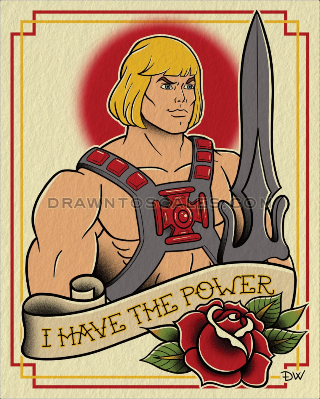 I Have the Power, He-man, Masters of the Universe Fan Art (8x10 Print ...