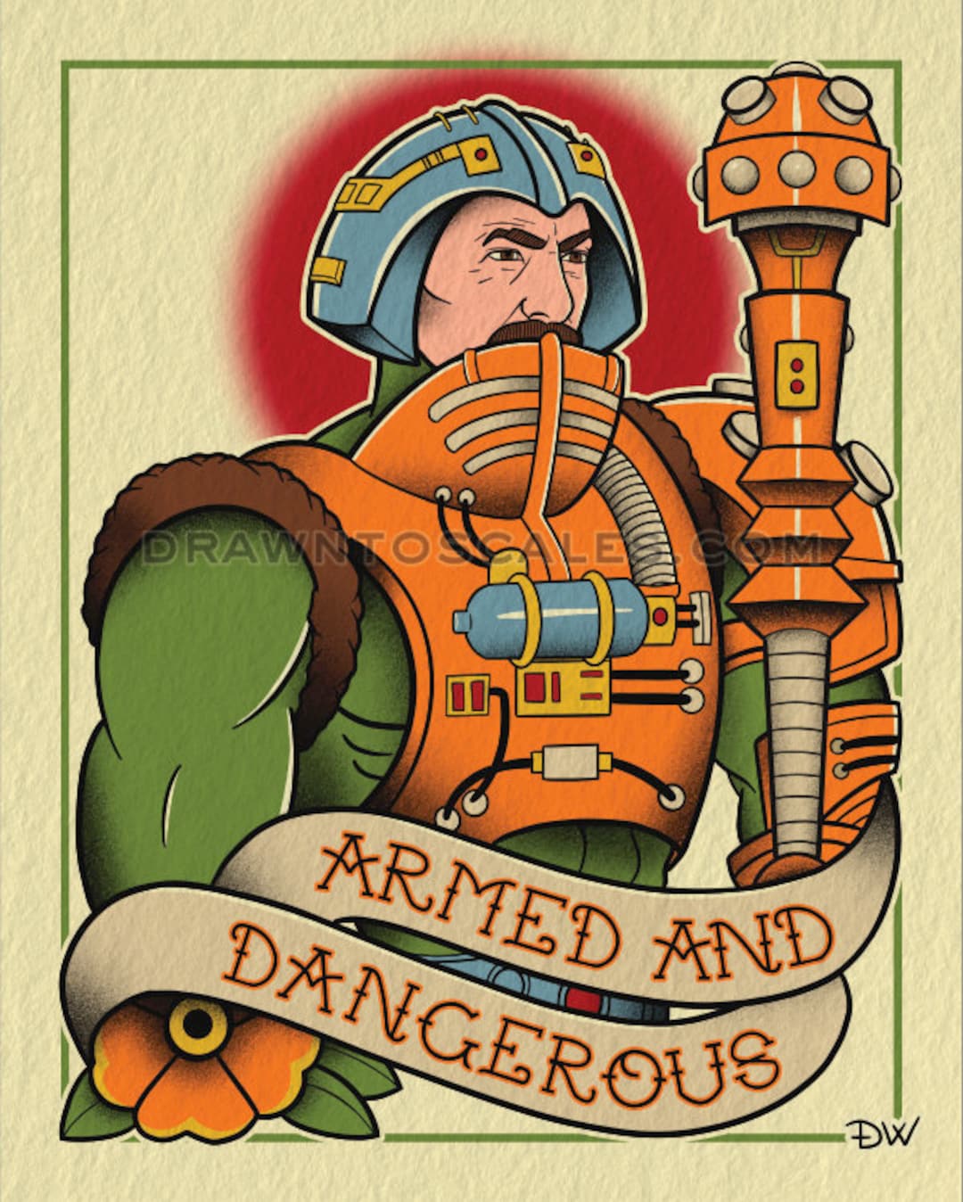 Man-at-arms, Masters of the Universe Fan Art Print - Etsy