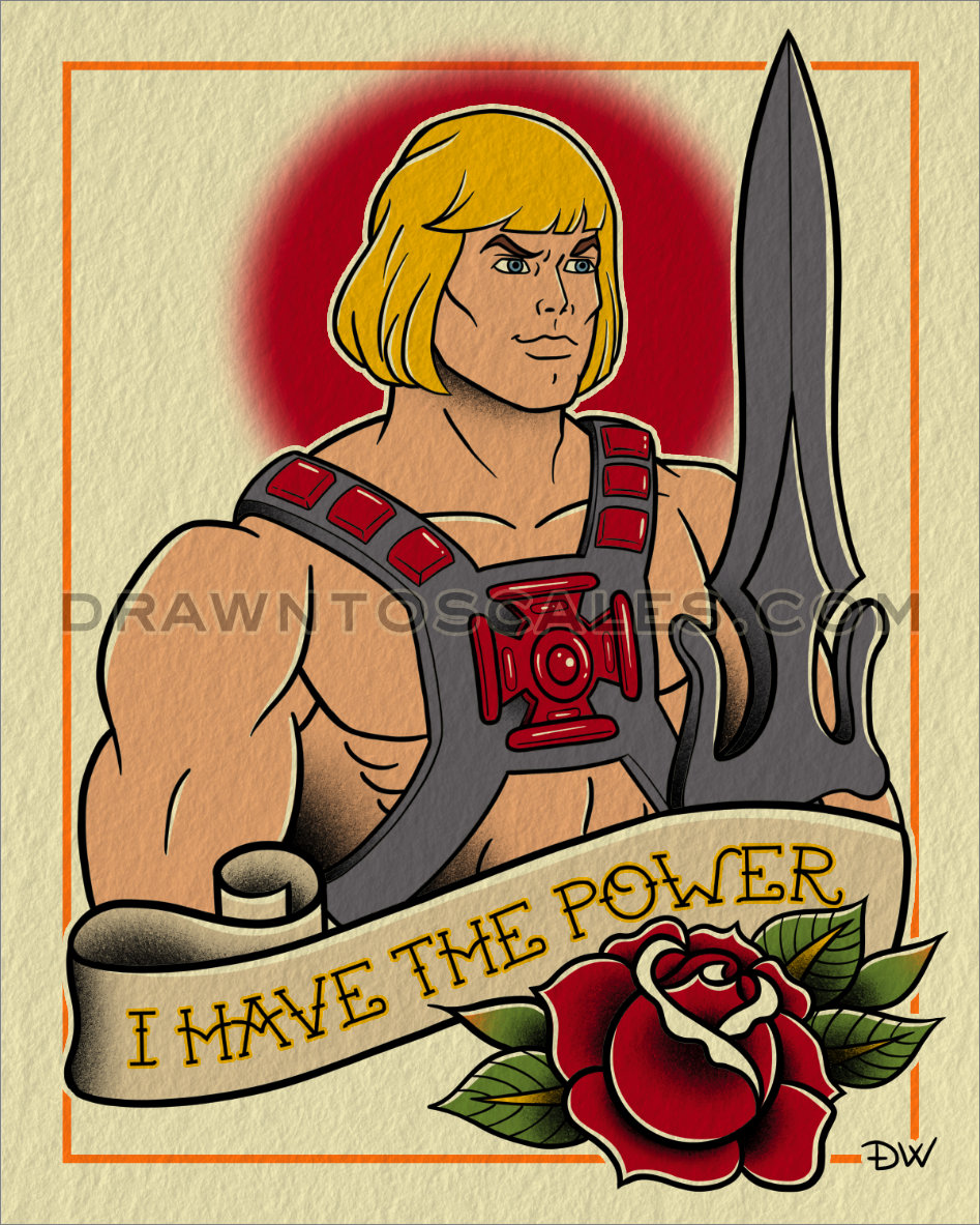 He-man, Masters of the Universe Fan Art Print - Etsy