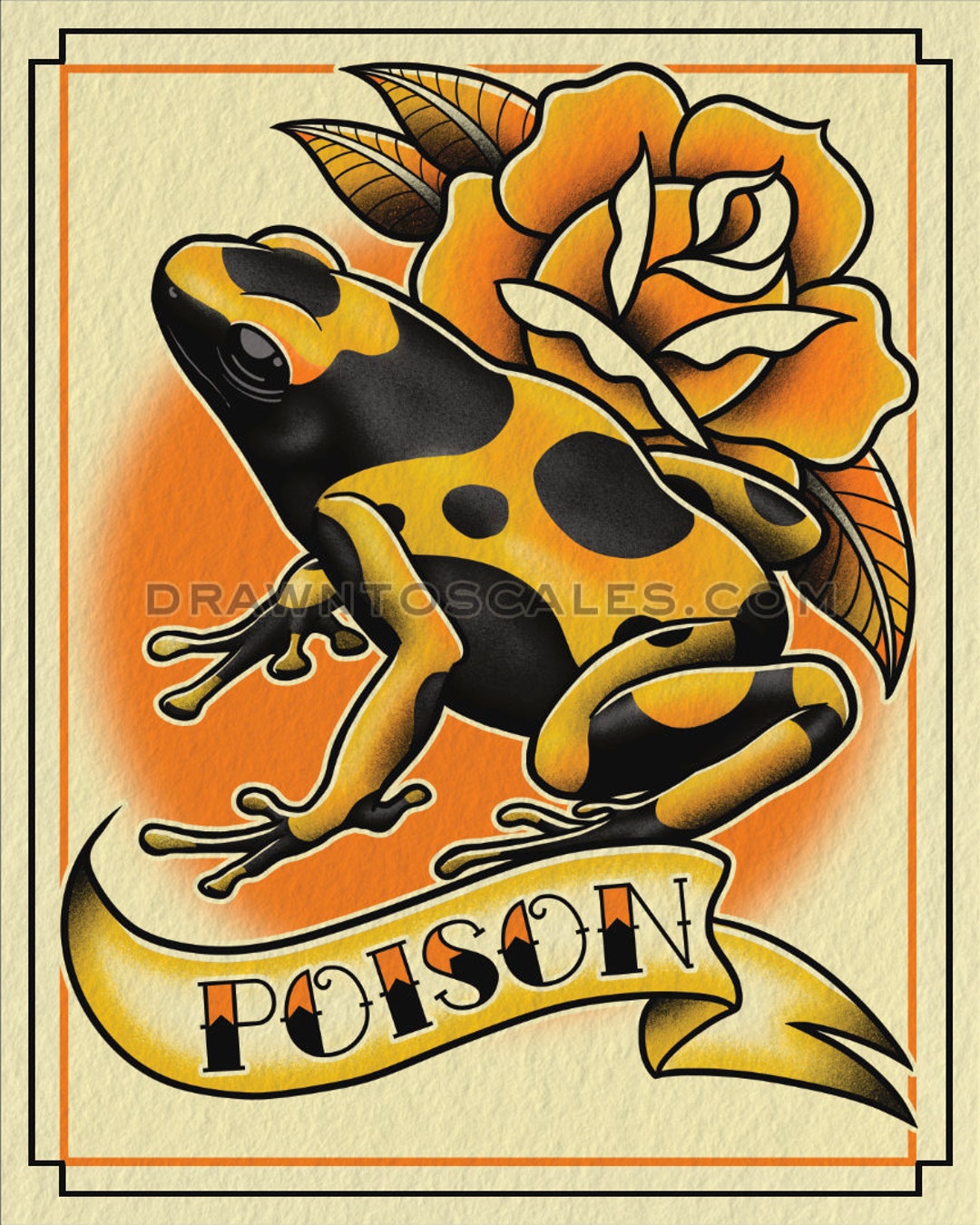 Poison, Bumblebee Dart Frog Print - Etsy