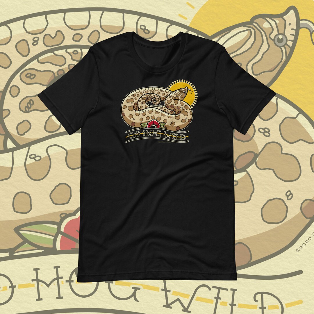 Go Hog Wild Western Hognose Snake, Short-sleeve Unisex T-shirt - Etsy
