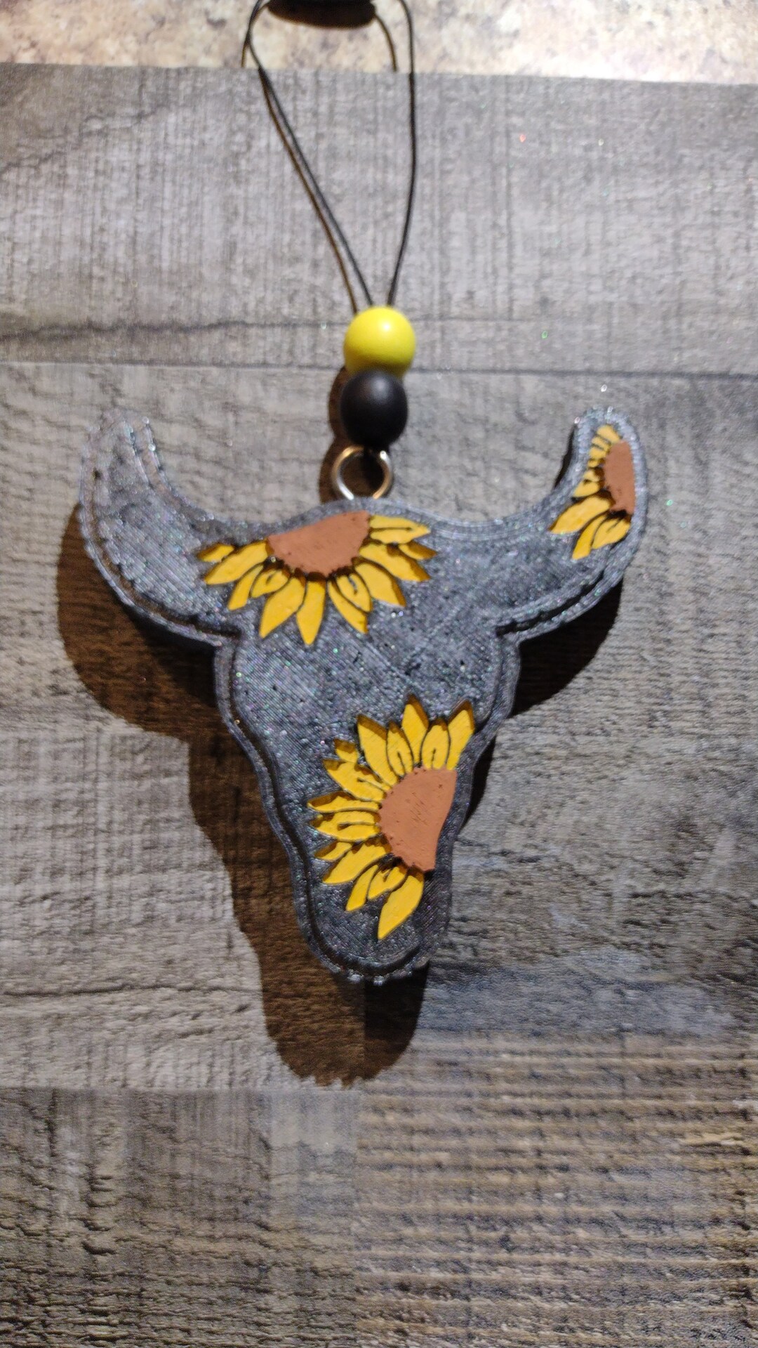 Sunflower Bull Head Car Freshie - Etsy