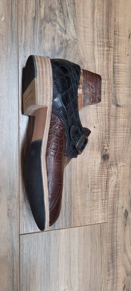 Single Monk Strap, One Buckle Strap Style, Alligator Shoes - Etsy