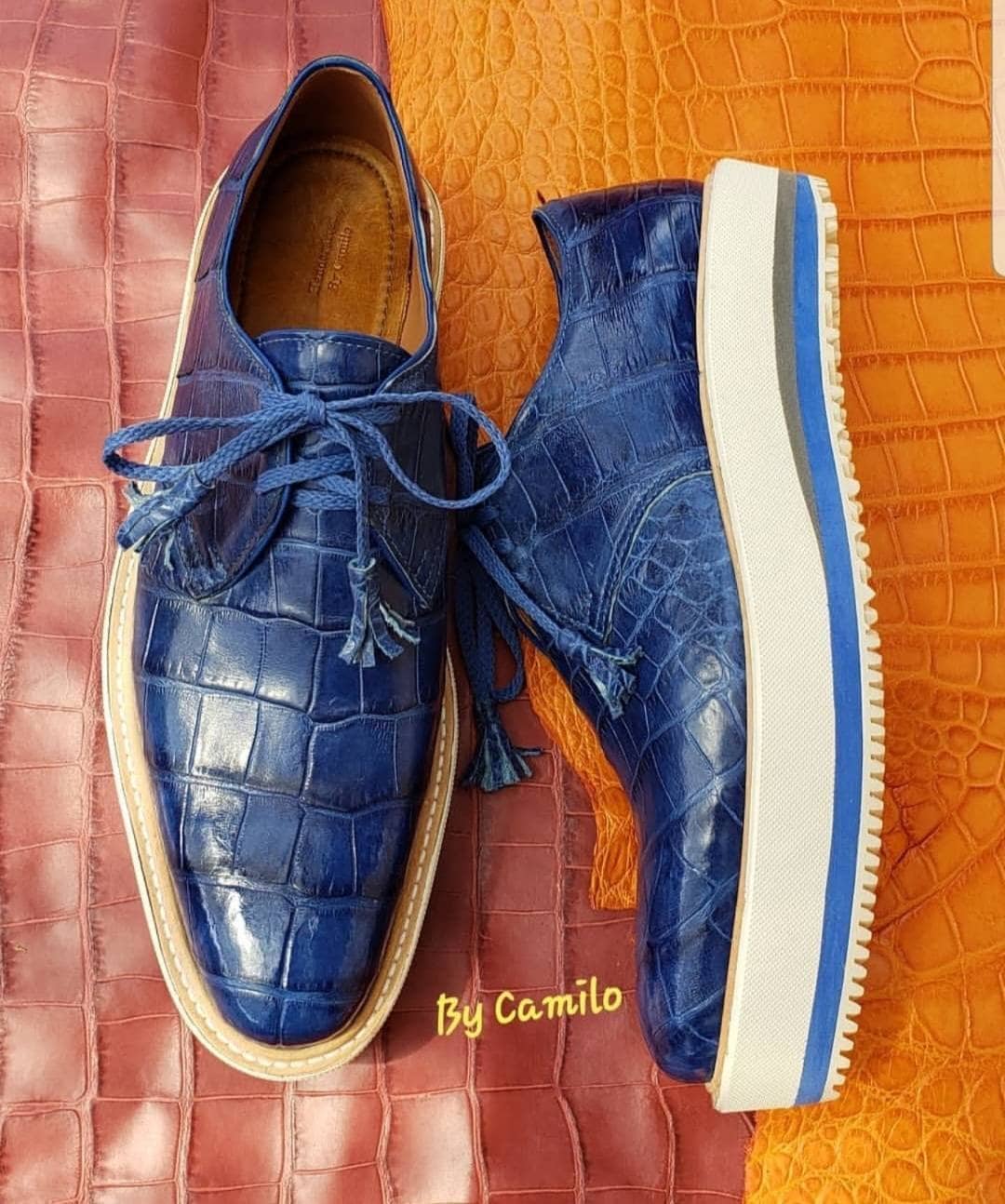 Sneakers, Casual Shoes Exotic Leather, Alligator, Lizard, Piton ...