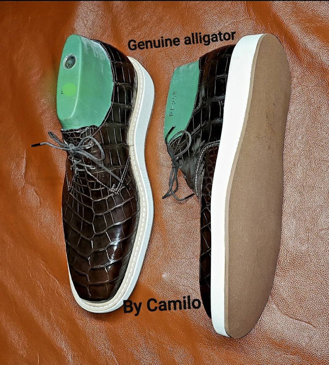 Sneakers, Casual Shoes Exotic Leather, Alligator, Lizard, Piton ...