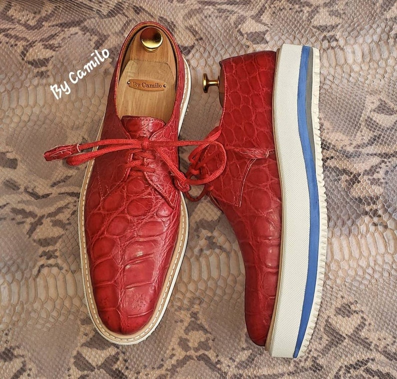 Sneakers, Casual Shoes Exotic Leather, Alligator, Lizard, Piton ...