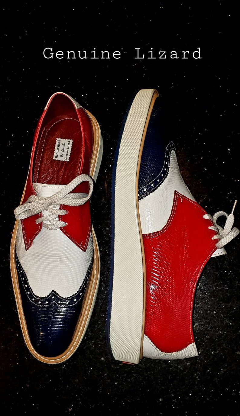 Sneakers Casual Shoes Exotic Leather Alligator Lizard | Etsy