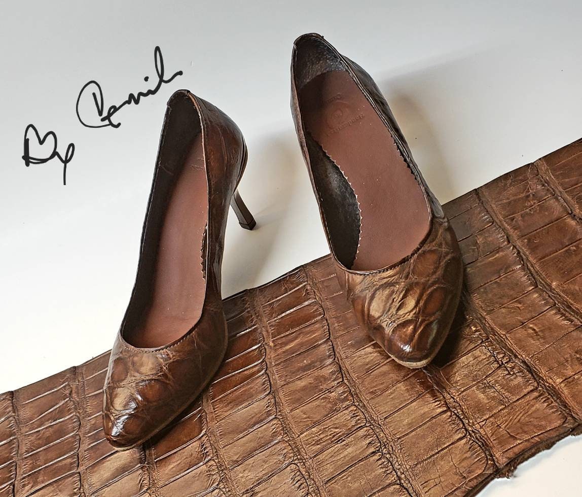Handmade by Camilo, Exotic American Alligator Leather Pumps, Dress and ...