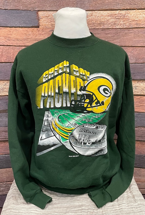 Vintage Green Bay Packers NFL Football 1990s Green Lo… - Gem