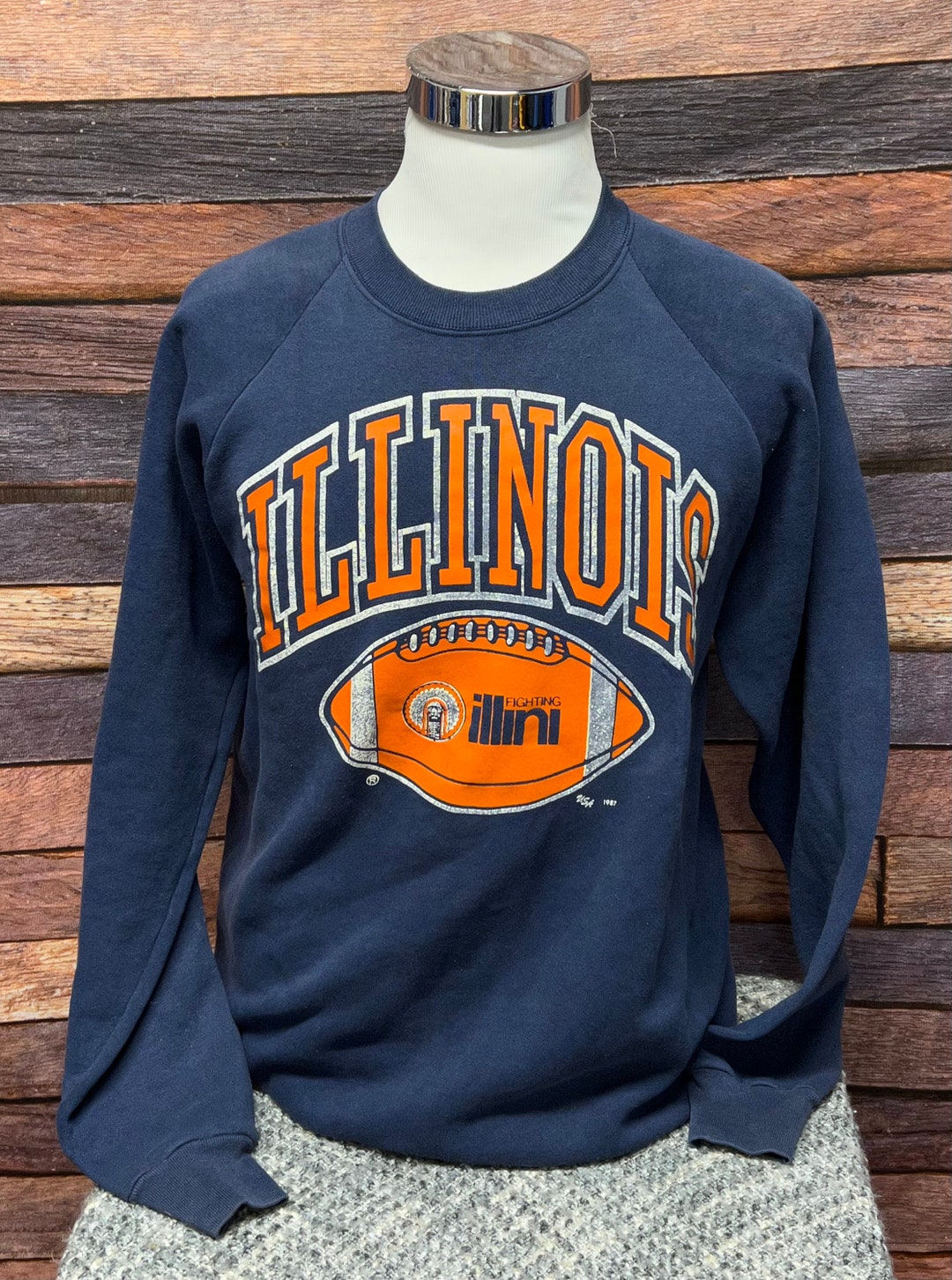 Vintage University of Illinois Football 1980s NCAA College - Etsy