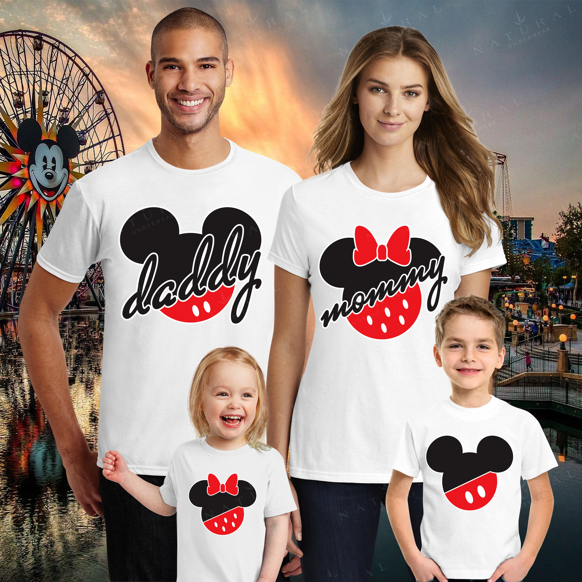 Matching Disney Dad Mickey Mouse Mom Minnie Mouse Shirts for Adults Men ...