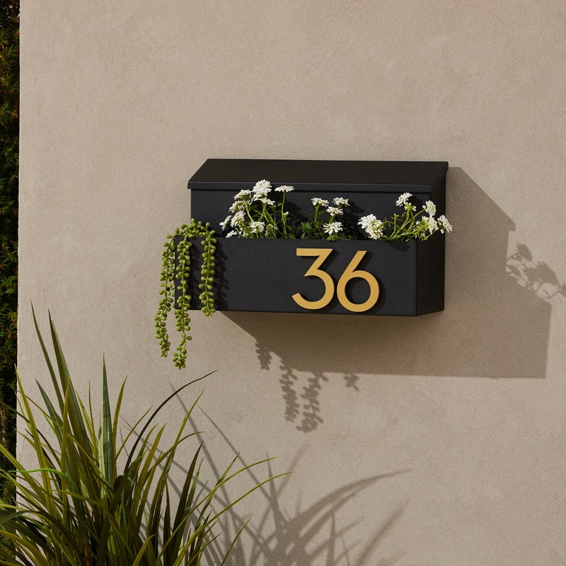 Modern Mailbox Numbers - Etsy