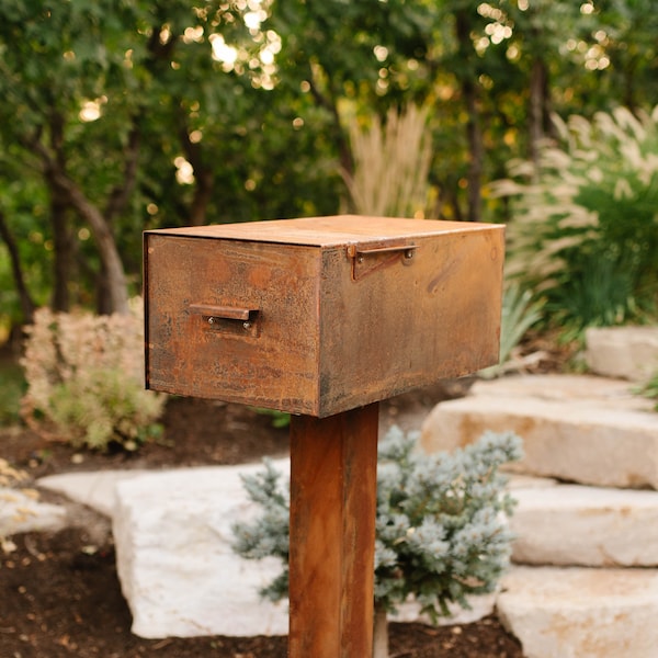 Corten Mailbox - Etsy