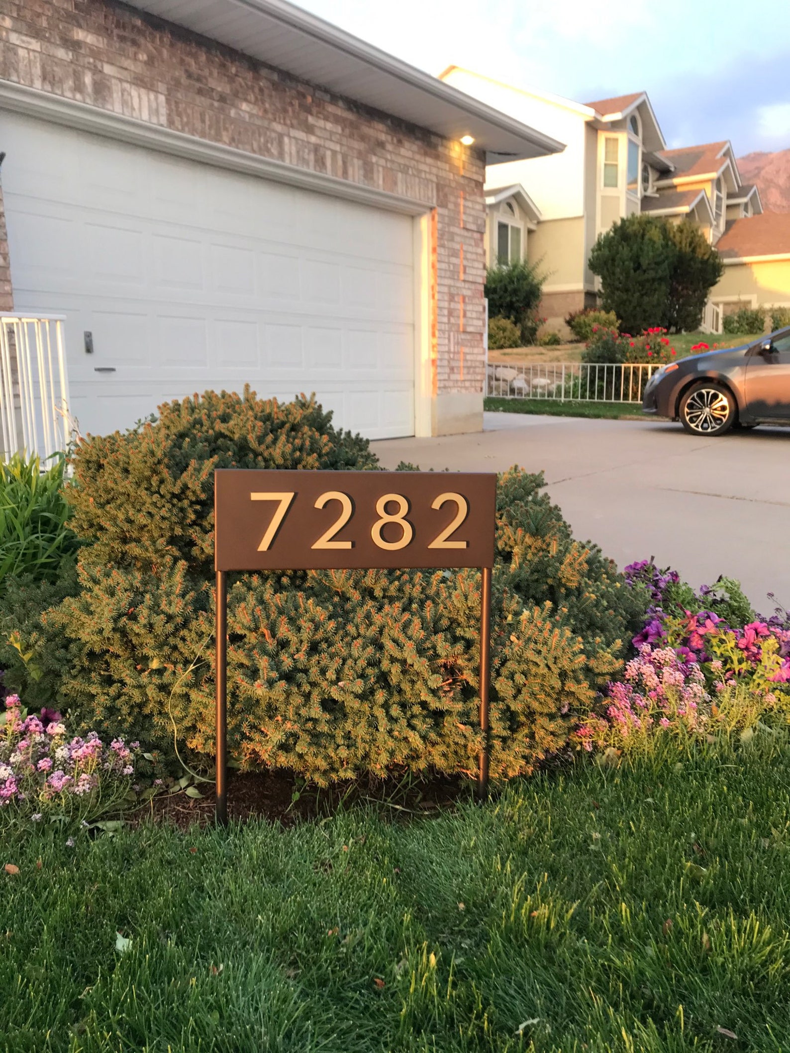 Hi Neighbor Yard Sign/4h Numbers/vertical/sign on - Etsy
