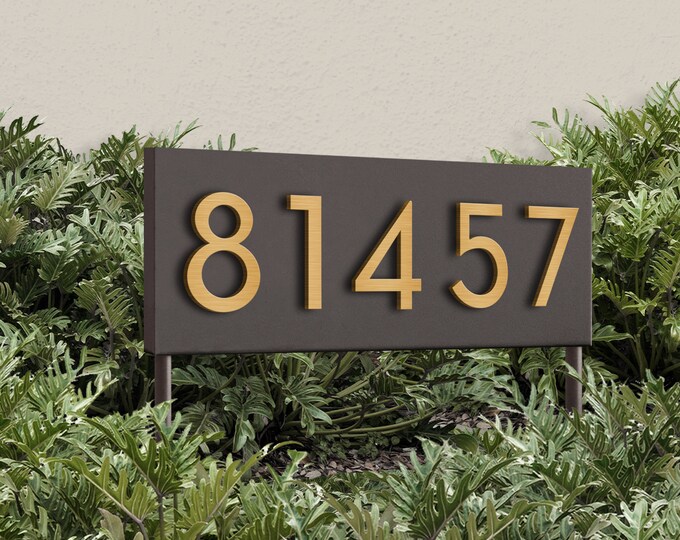 Welcome Home Yard Sign/4h Numbers/vertical/sign on Stakes/address ...