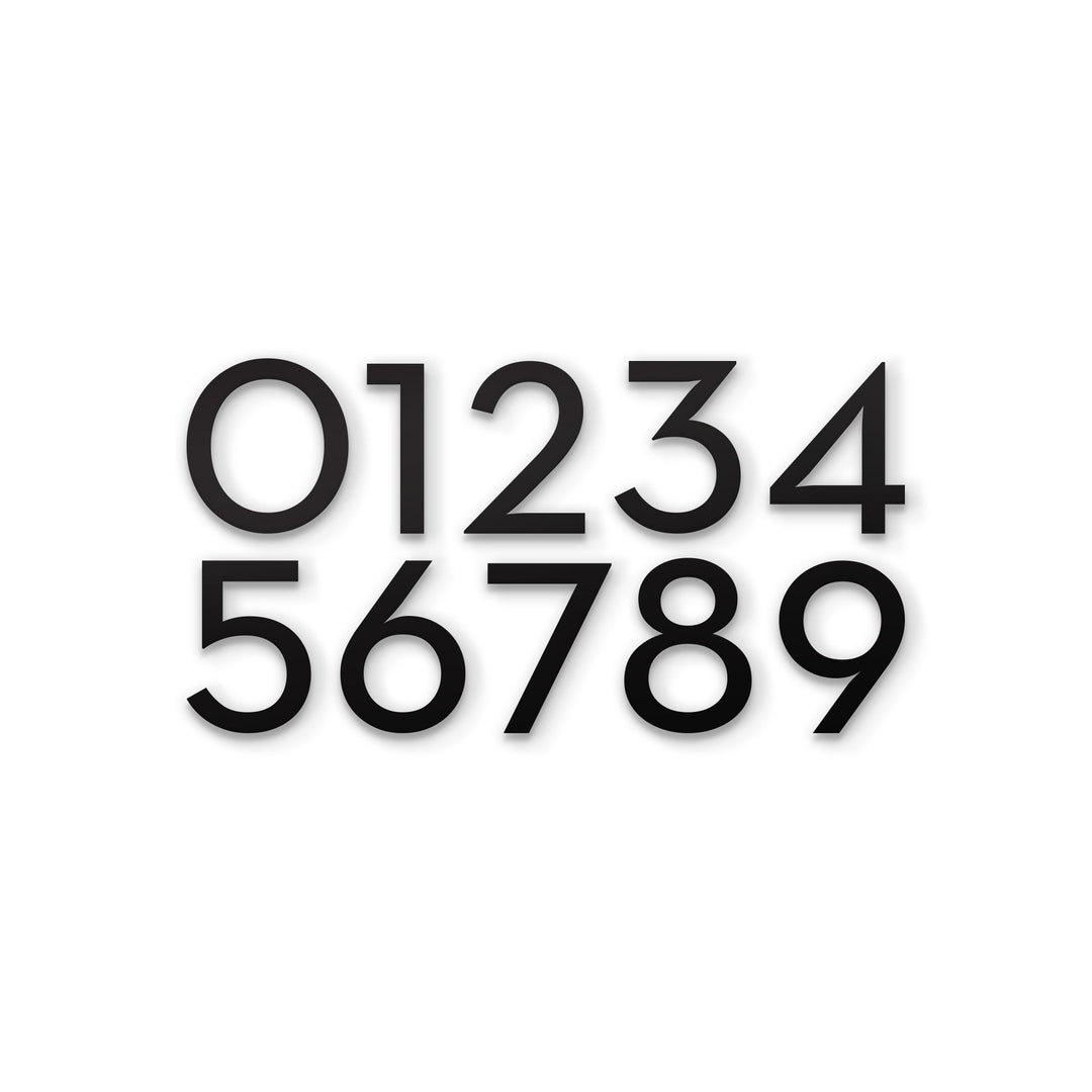 4" Magnetic Address Number - Etsy