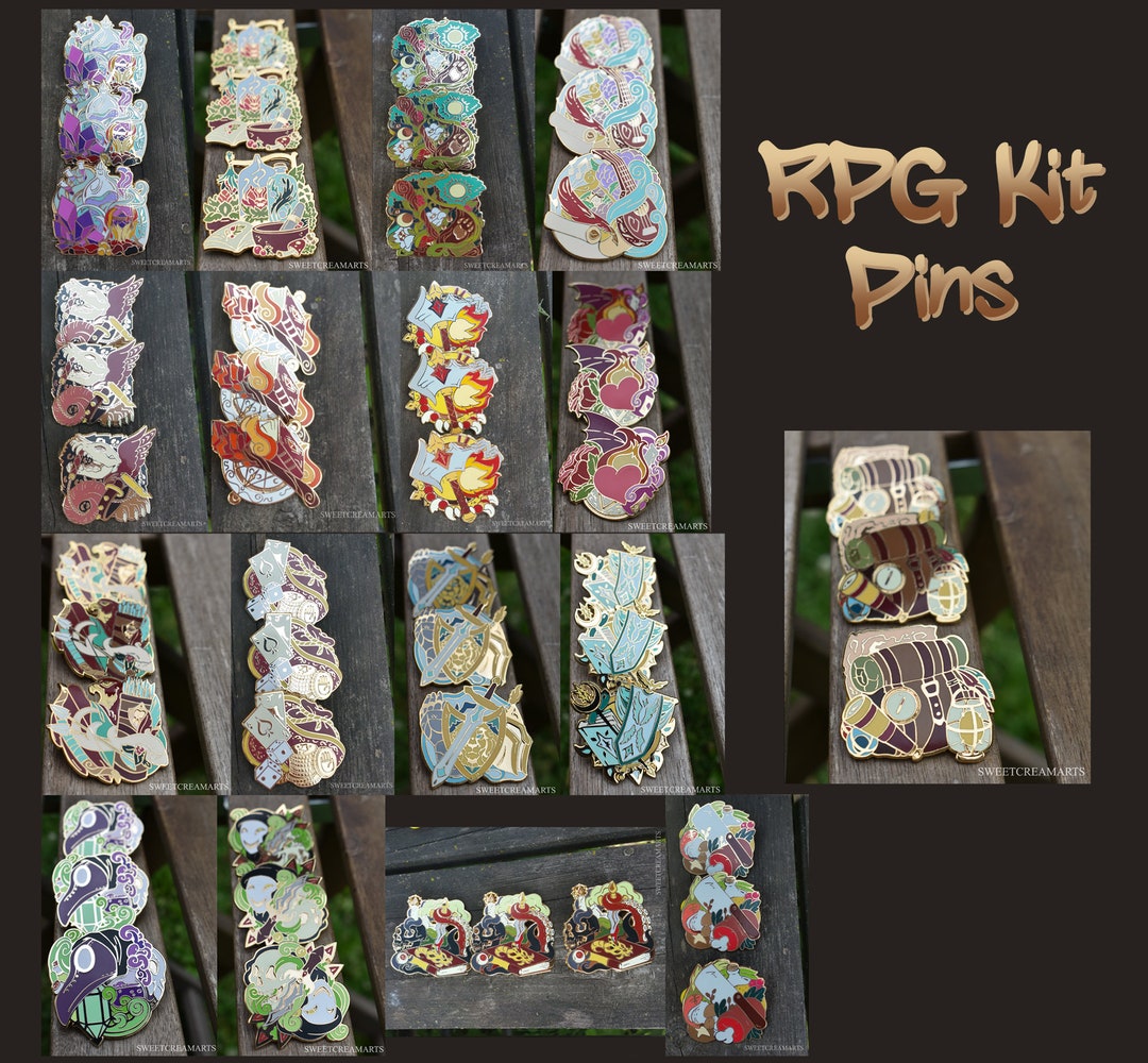 RPG Kit Enamel Pins - Etsy