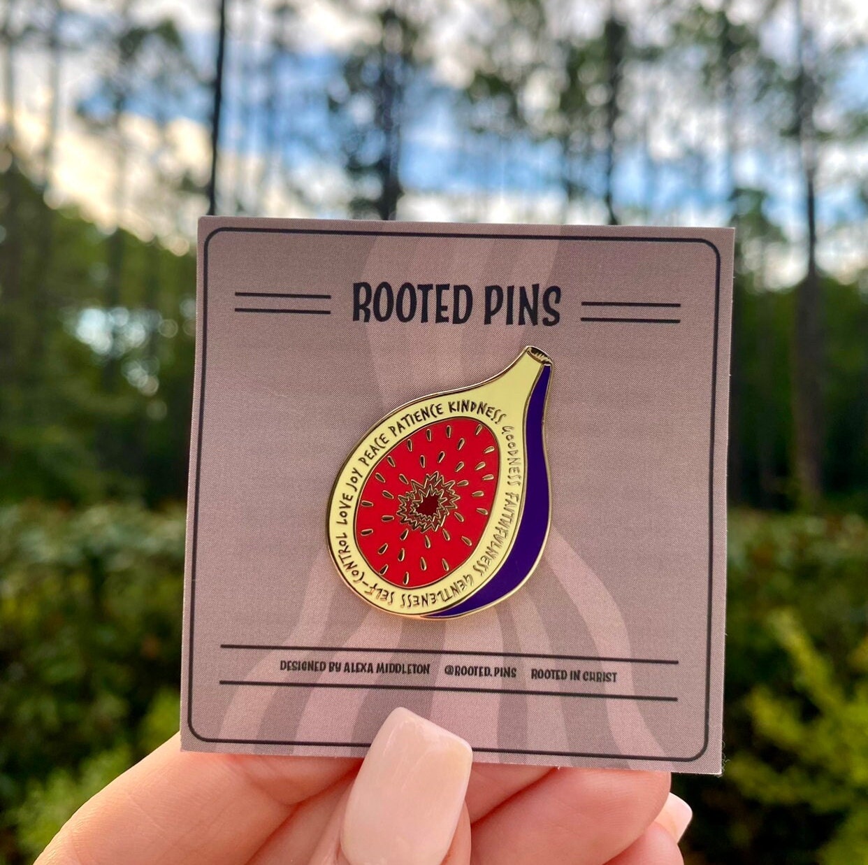 Fig-fruits of the Spirit Enamel Pin - Etsy